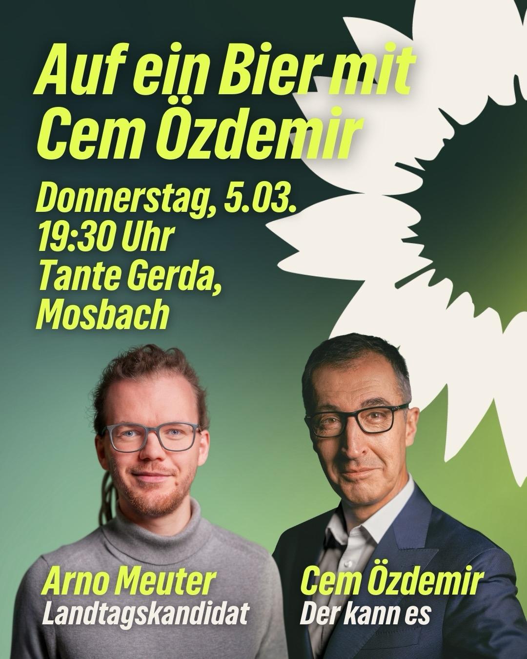 Drei Tage vor der Wahl: Cem Özdemir in Tante Gerda – NOKZEIT